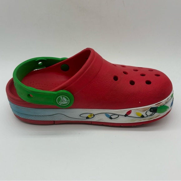 Shoes | Authentic Crocs Light Up Christmas Holiday Light Slip On Clog ...
